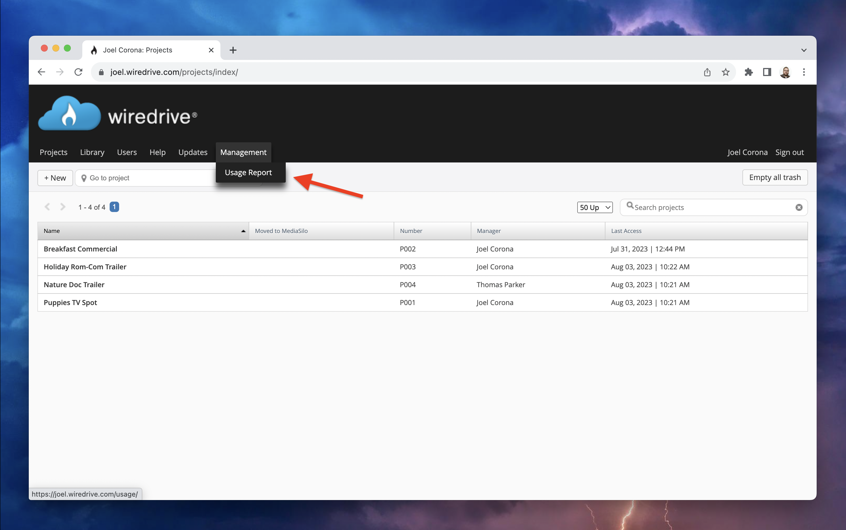 Usage Report Editshare Helpdesk 