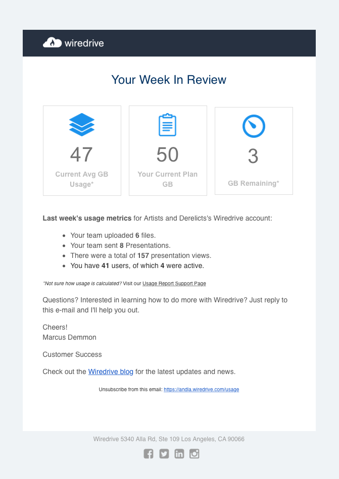 Where are my Usage Emails/Threshold Alerts? – EditShare Helpdesk